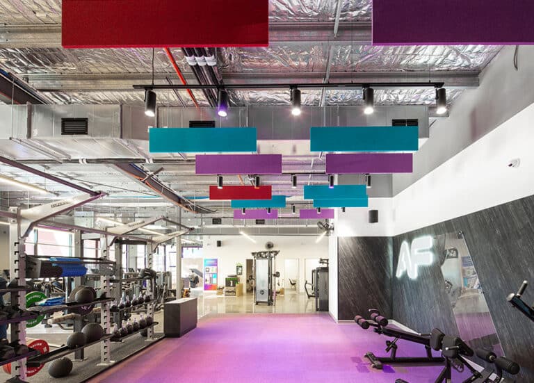 Anytime Fitness Logan Reserve | Acoufelt Acoustic Baffles