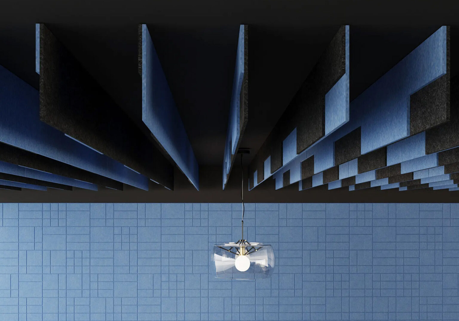 Layered Ceiling Baffles | Acoufelt
